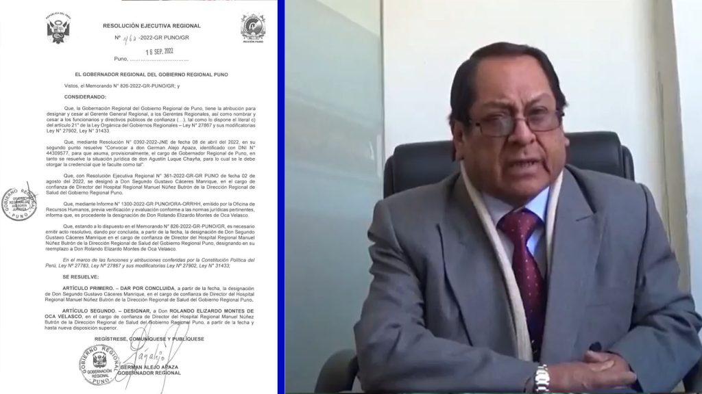 Rolando Montes de Oca Velasco, fue designado como director del Hospital ...