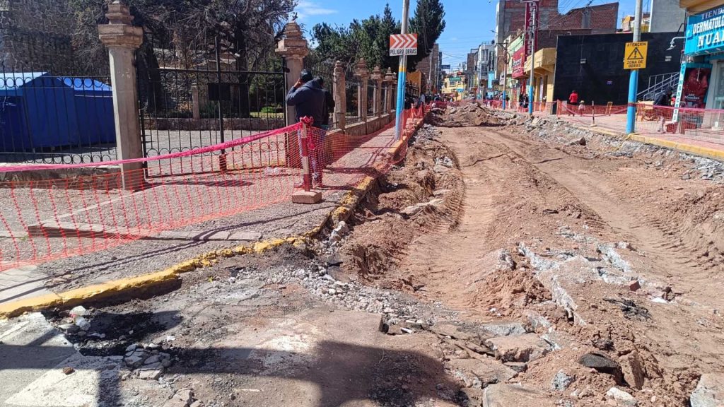 Juliaca: suspenden obra de mejoramiento vial en la 2da cuadra del jirón ...