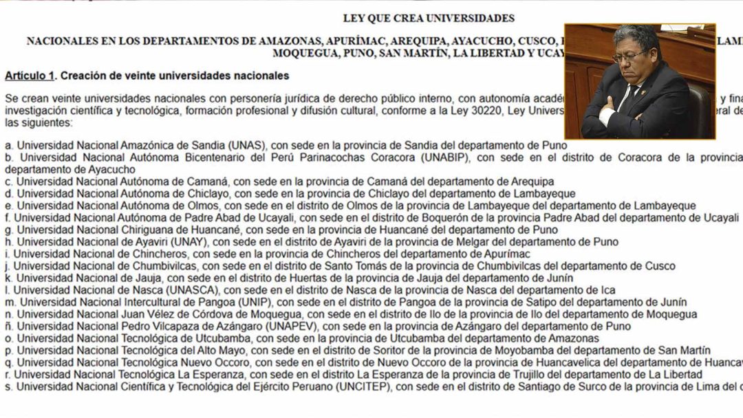 Solo tres de las siete universidades creadas para Puno serían viables ...