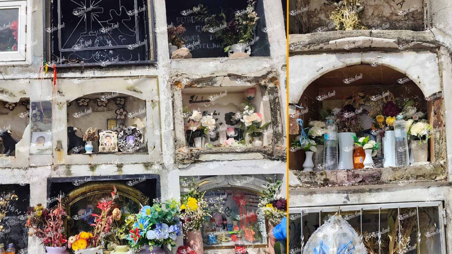 Vandalizan y hurtan lápidas de al menos 15 nichos en el cementerio ...
